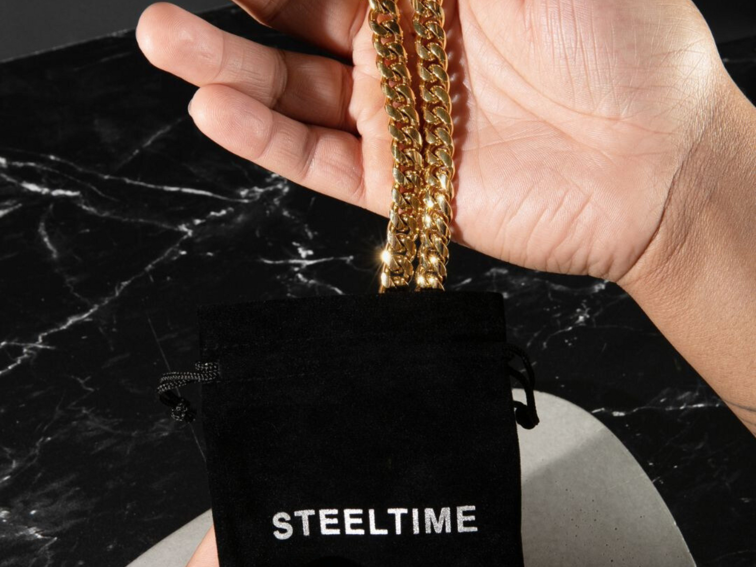 Cuban Link Spinner Ring – Steel Time