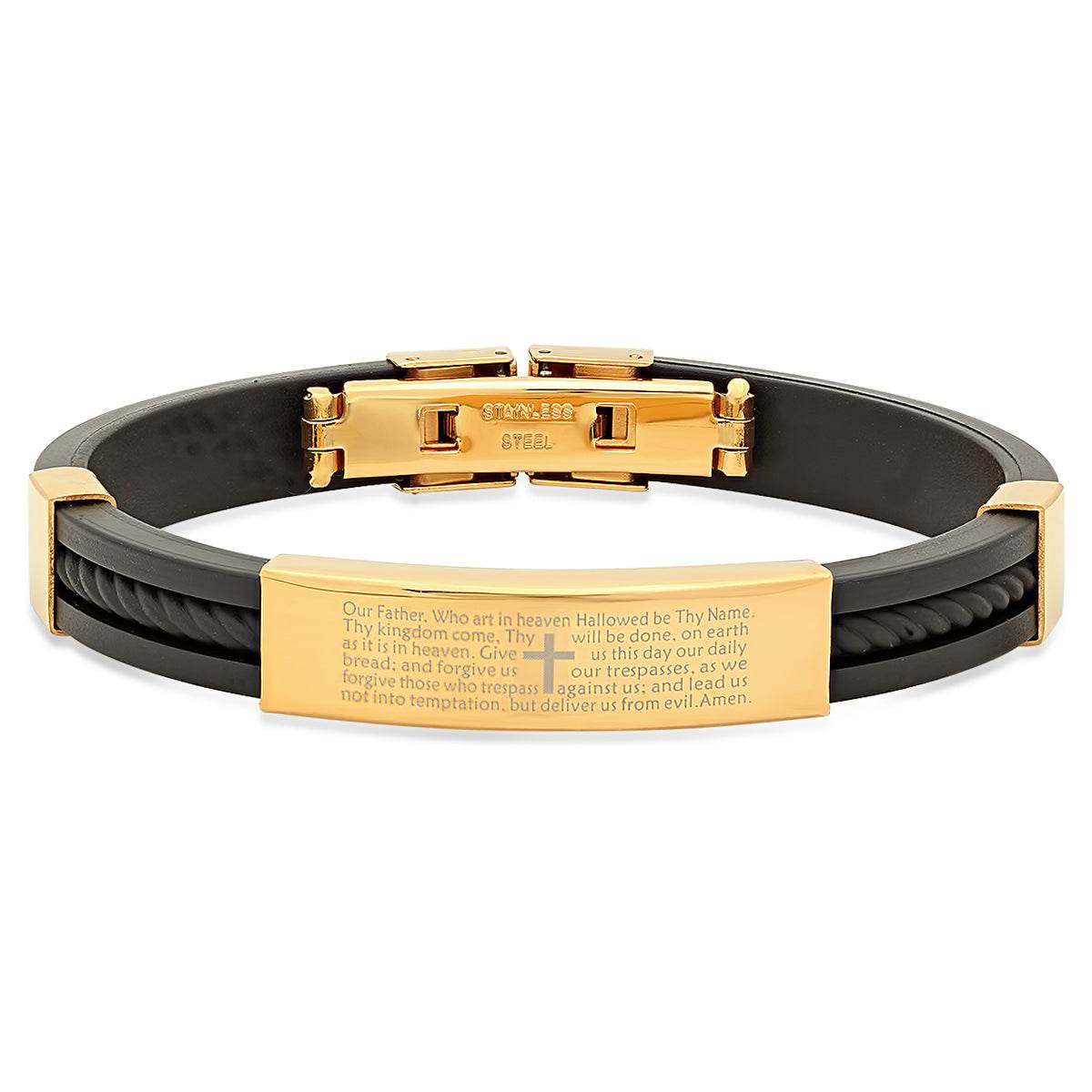 Lord's Prayer Lasso ID Bracelet – Steel Time